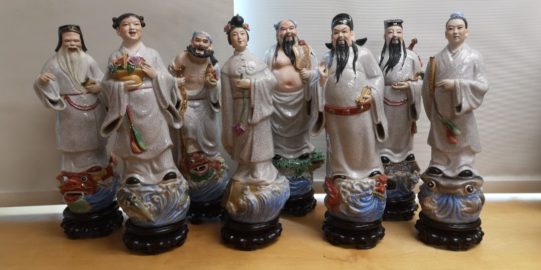 Eight Immortals Statue, Hobbies & Toys, Memorabilia & Collectibles ...