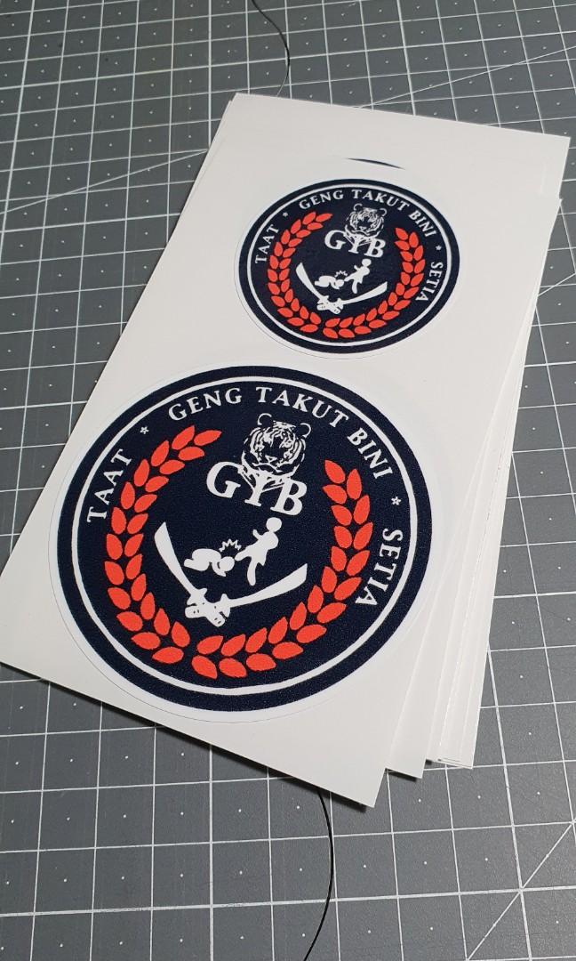 Geng Takut Bini sticker set GTB, Motorcycles, Motorcycle Accessories on ...