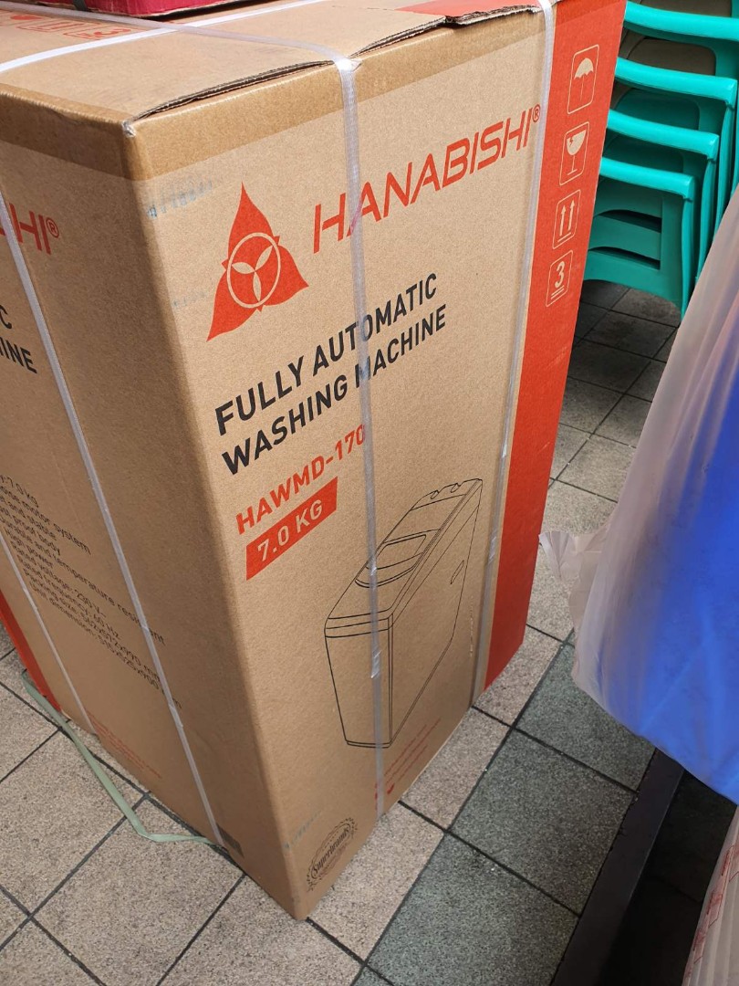 Hanabishi automatic washing machine, TV & Home Appliances, Washing ...