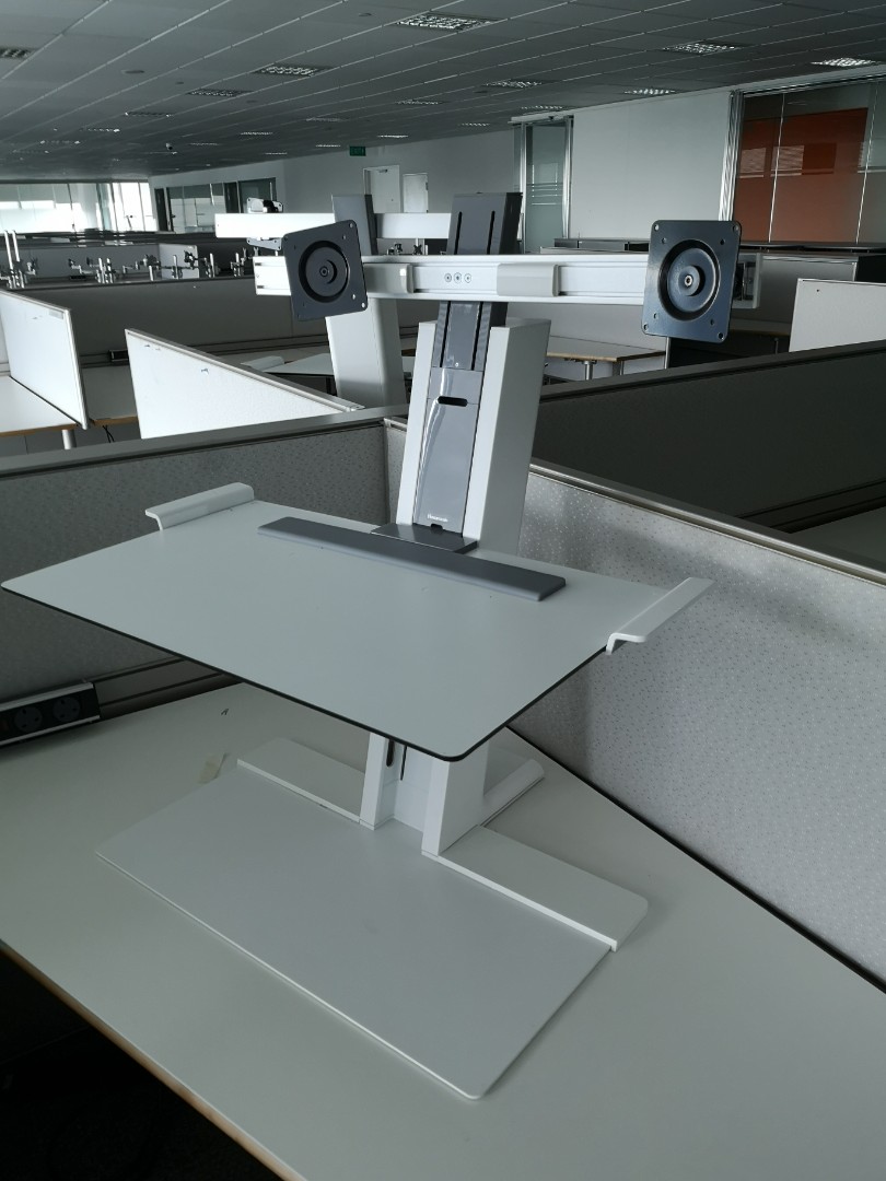 Humanscale Quickstand portable standing desk convert, electric height ...