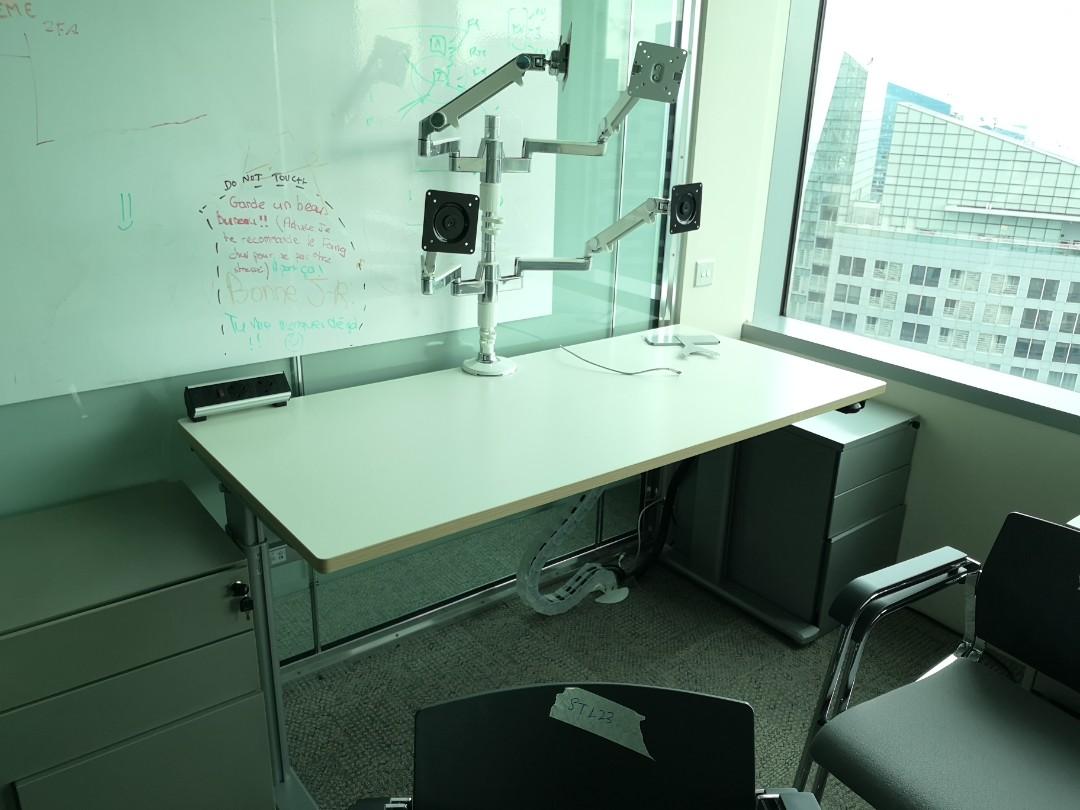 Humanscale Quickstand portable standing desk convert, electric height ...