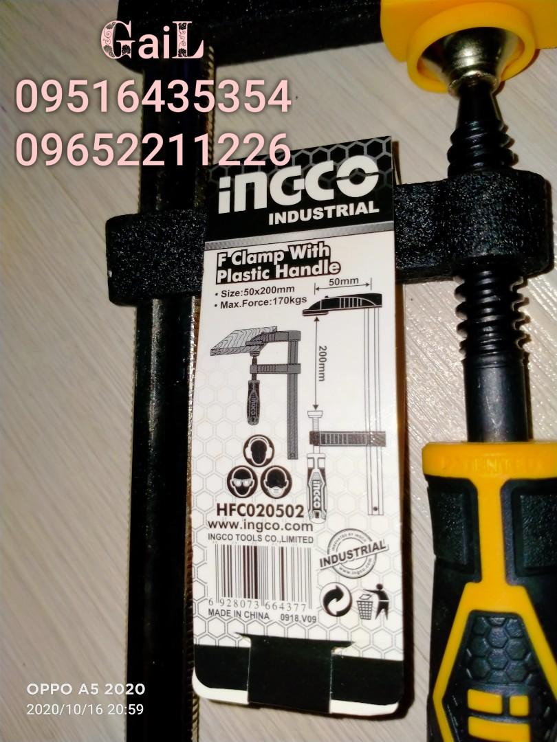 INGCO F-Clamps, Commercial & Industrial, Construction Tools & Equipment ...