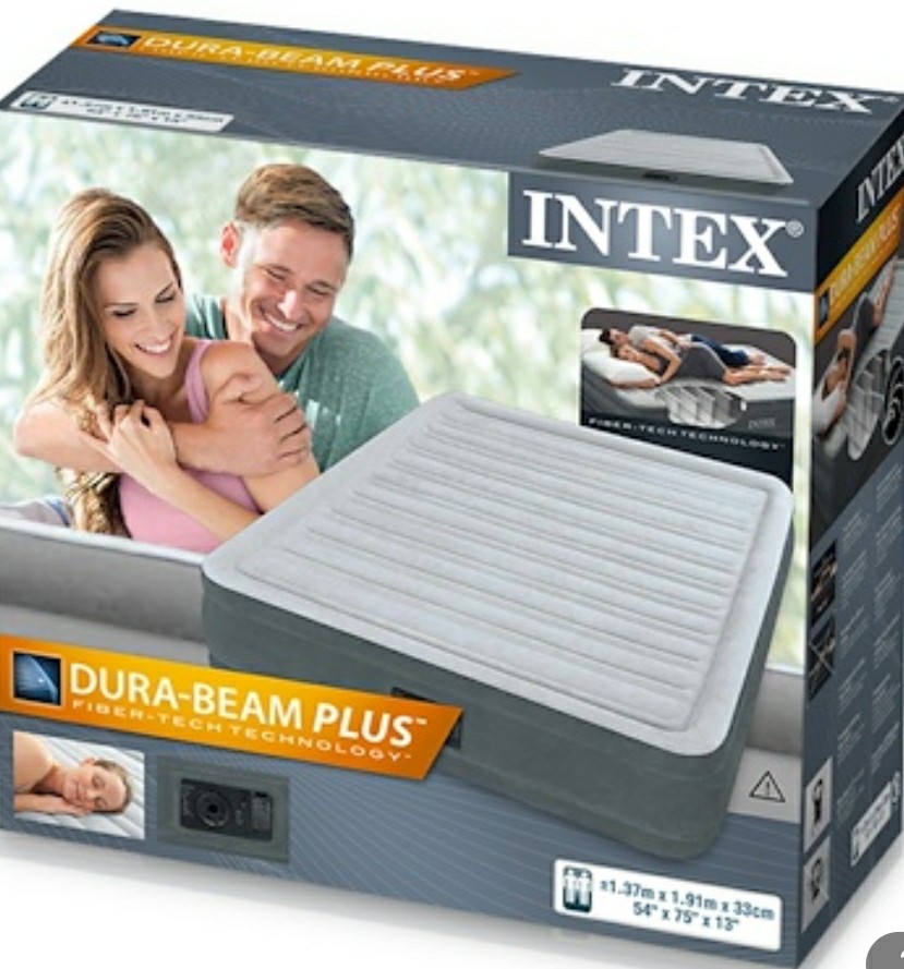 Intex inflatable Bed (inbuilt pump), Furniture & Home Living, Furniture ...