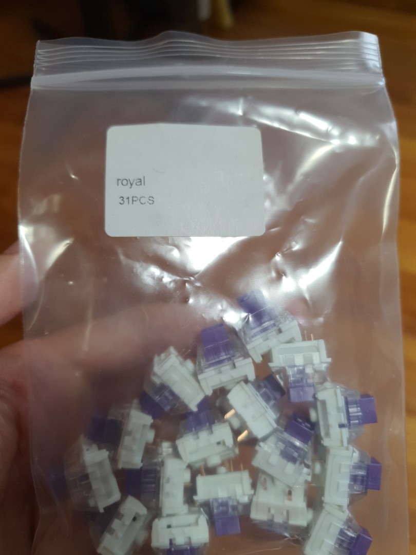 Kailh box royal switches (tactile) x30, Computers & Tech, Parts ...