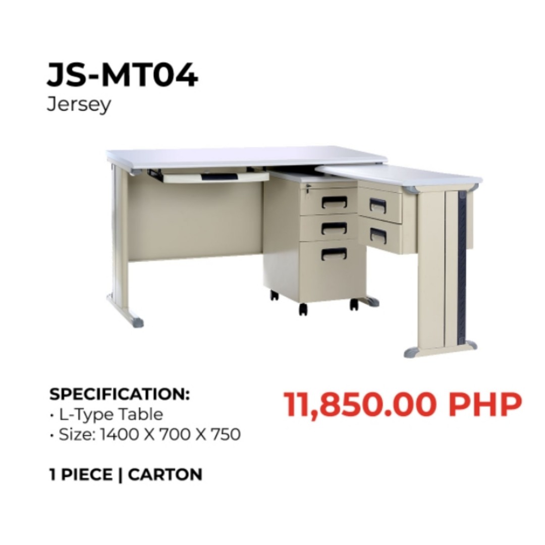 L type Table ( JS- MT04 ), Furniture & Home Living, Furniture, Tables ...