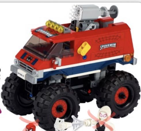 Lego 76174 Marvel Super Heroes Spider-man Monster Truck vs Mysterio ...