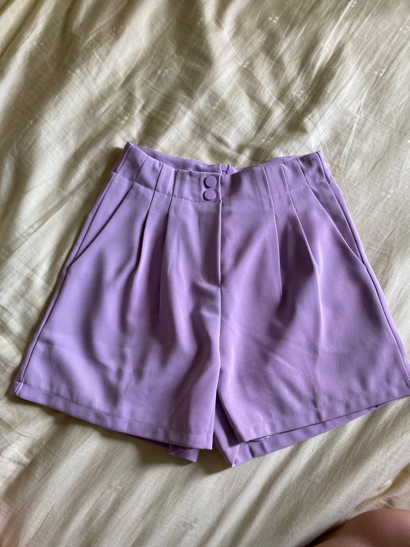 Lilac anatomy shorts, Women's Fashion, Bottoms, Shorts on Carousell