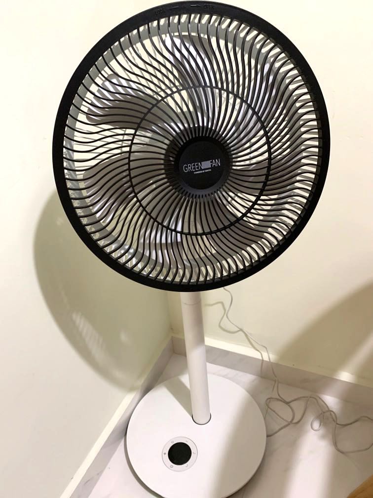 Minimalist Novita Green Fan 360 degree DC motor (white colour ...
