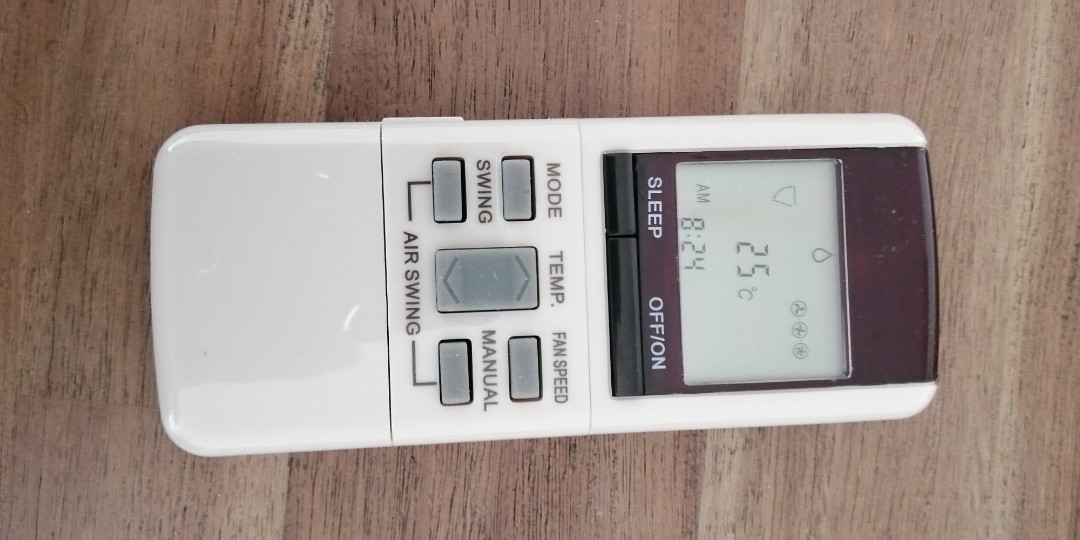 National松下 Air Conditioner Remote Control A75C598, 家庭電器, 冷氣機及暖風機 ...