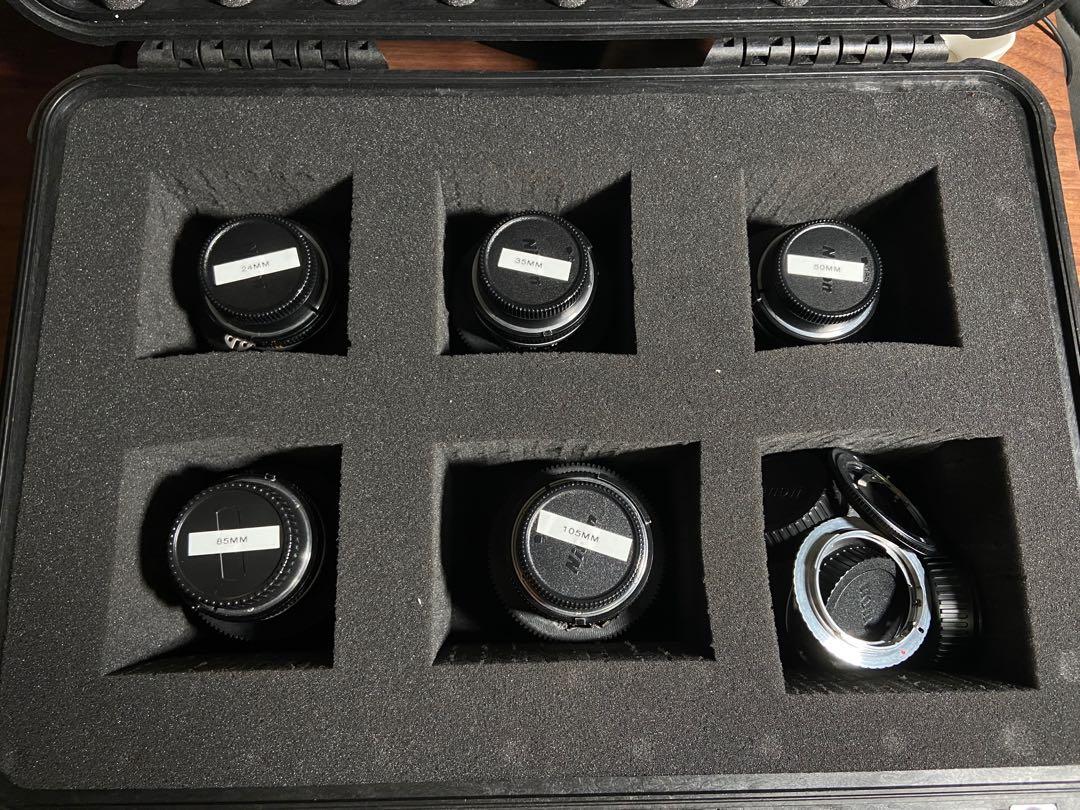 Nikon Cine modded lens set, Photography, Video Cameras on Carousell