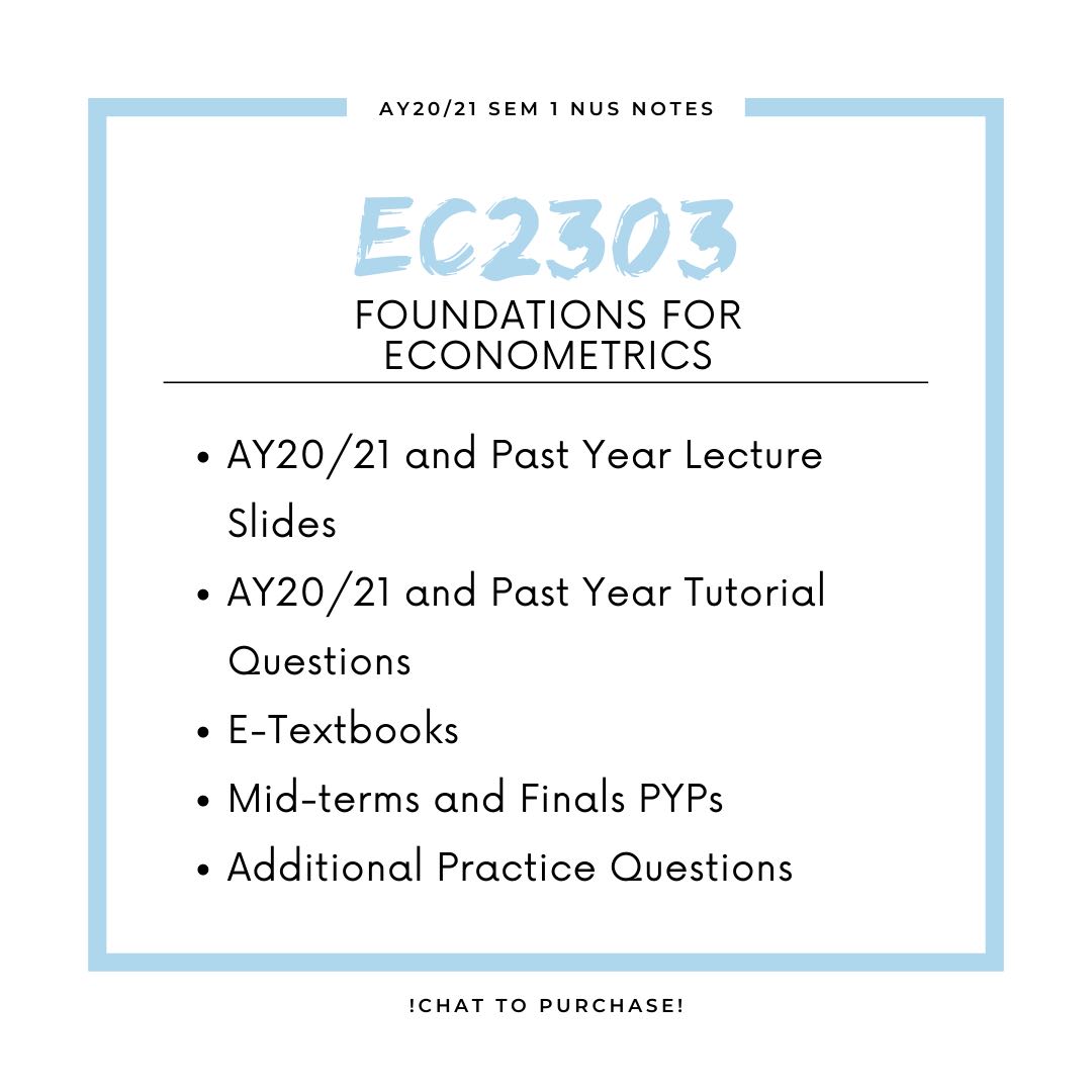 NUS EC2303 Notes, Hobbies & Toys, Books & Magazines, Assessment Books ...