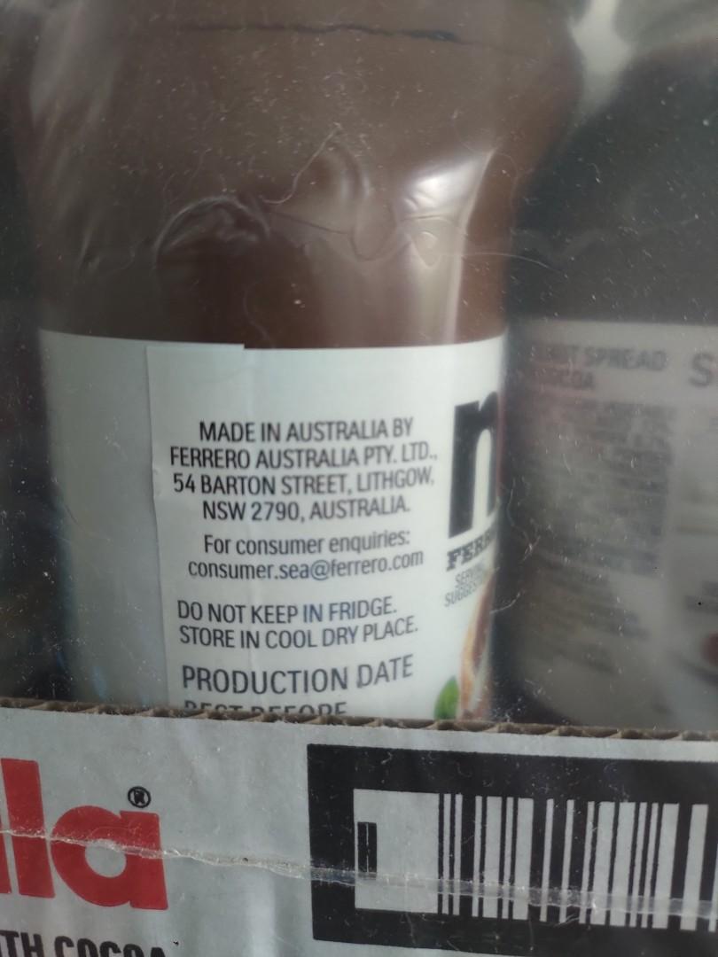 Nutella 900g X 6 Cartons Halal, Food & Drinks, Packaged & Instant Food ...