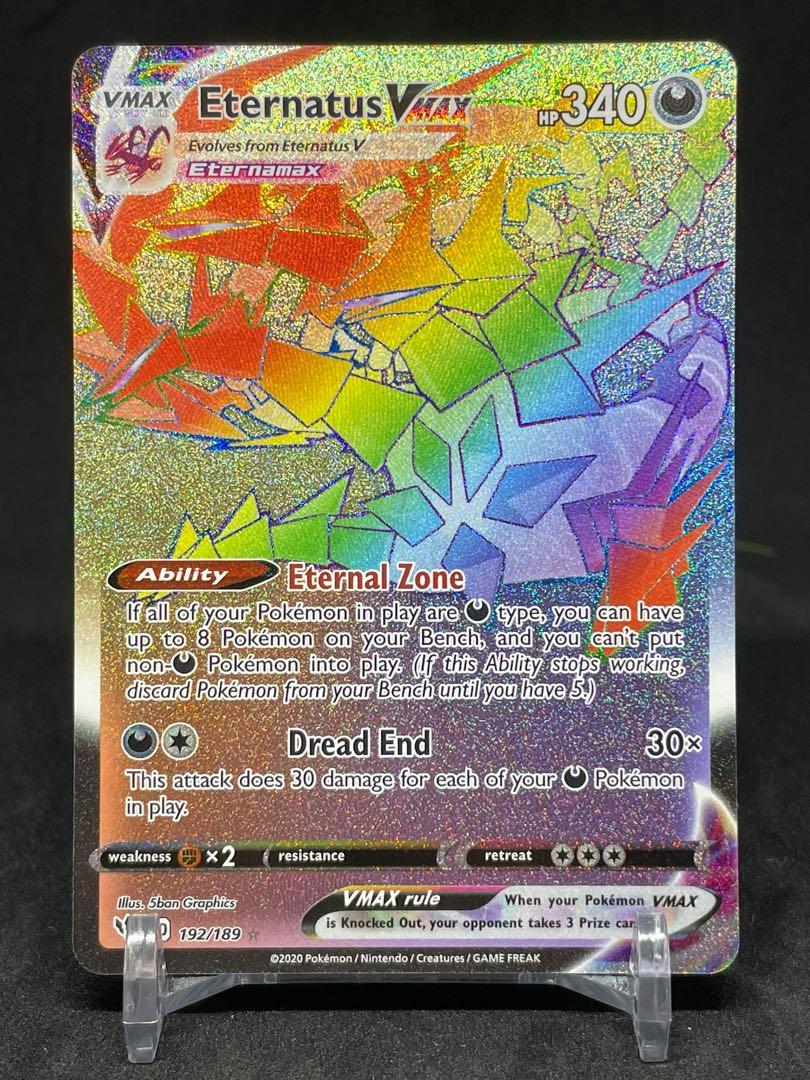 Pokémon TCG - Eternatus VMAX Hyper Rare Darkness Ablaze 192/189 ...