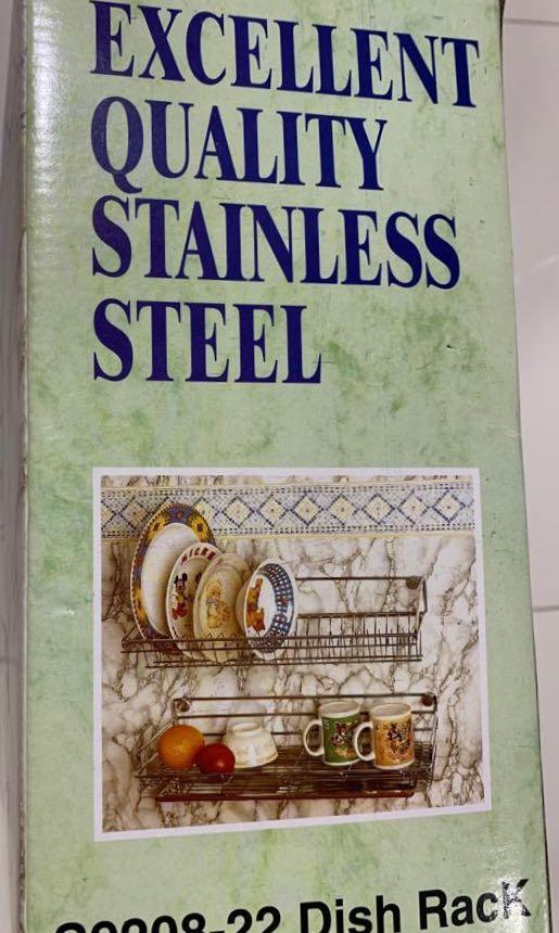 Stainless Steel Dish Rack (ADL), Home Appliances, Kitchenware on Carousell