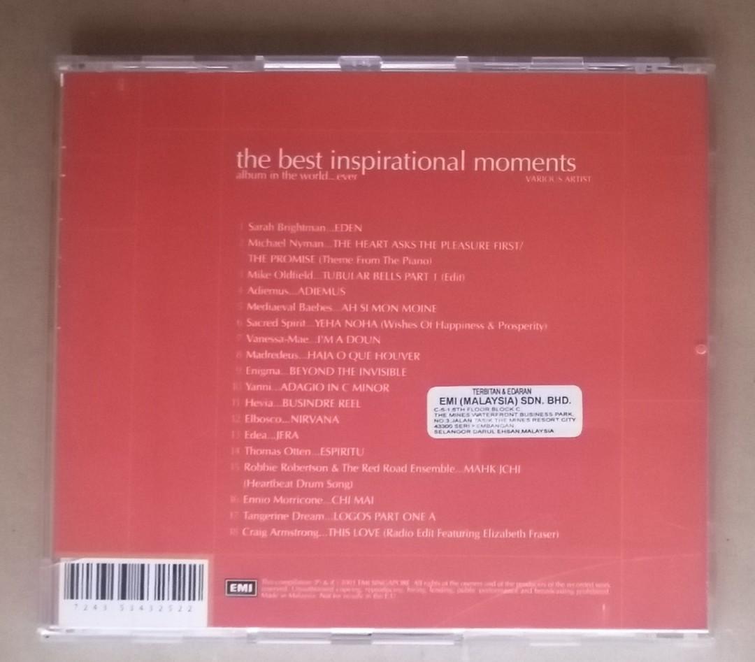 The Best Inspirational Moments CD Sarah Brightman Mike Oldfield Adiemus ...