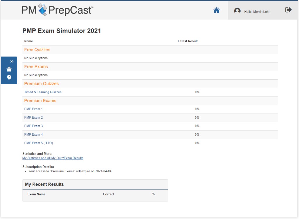 The PMP® Exam Simulator 2021, Computers & Tech, Parts & Accessories ...