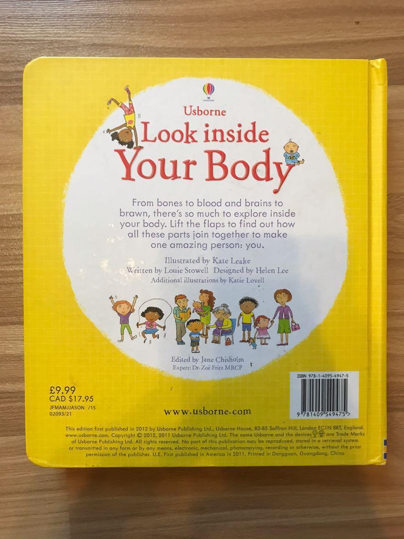 Usborne Look Inside Your Body, Hobbies & Toys, Books & Magazines ...