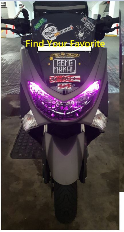 Yamaha Nmax 1T0 LED pole light 5630 SMD 6 & 10 leds - cash and carry NO ...