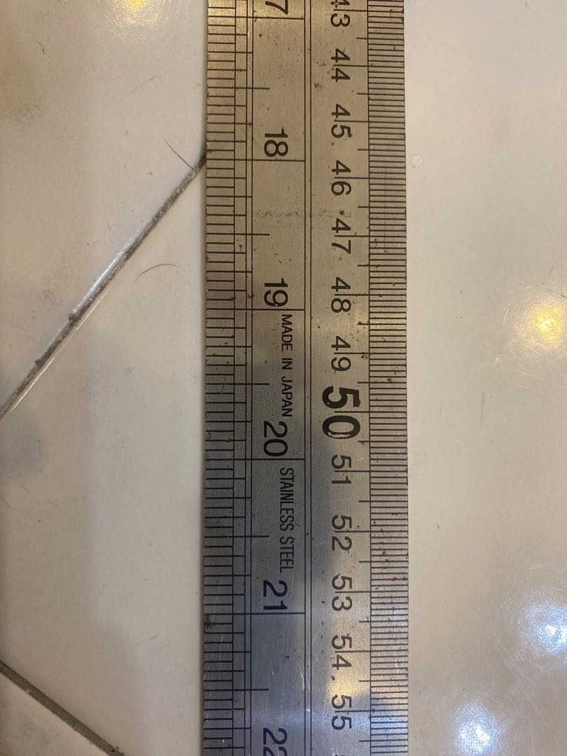 1 meter stainless steel ruler made in japan, Hobbies & Toys, Stationary ...