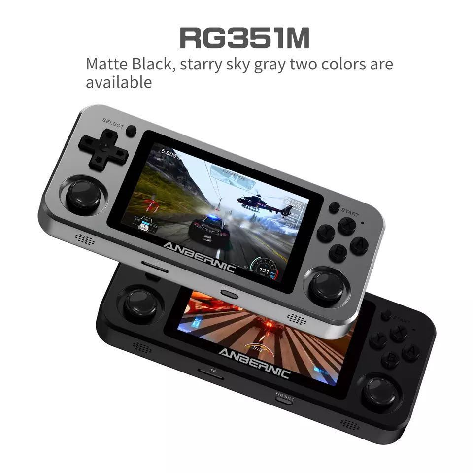 ANBERNIC RG351M Retro Video Game Console Aluminum Alloy Shell RG351P ...