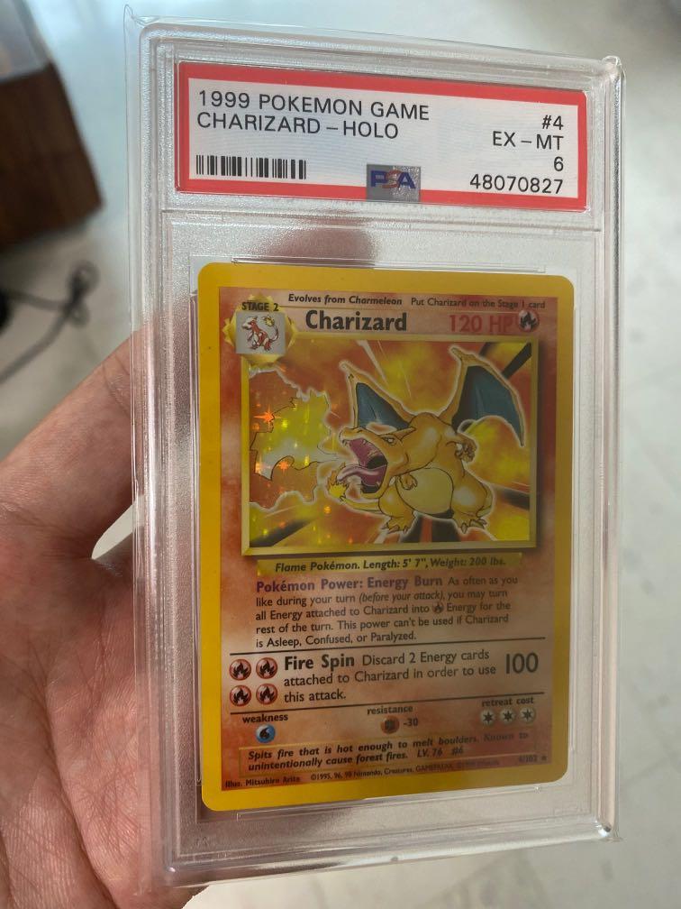 Charizard base set psa 6, Hobbies & Toys, Toys & Games on Carousell