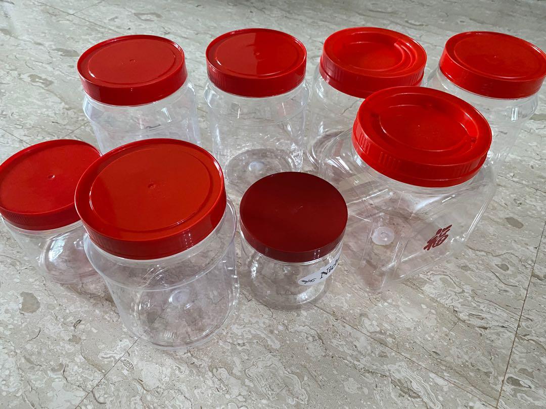 CNY plastic red container, Furniture & Home Living, Kitchenware ...