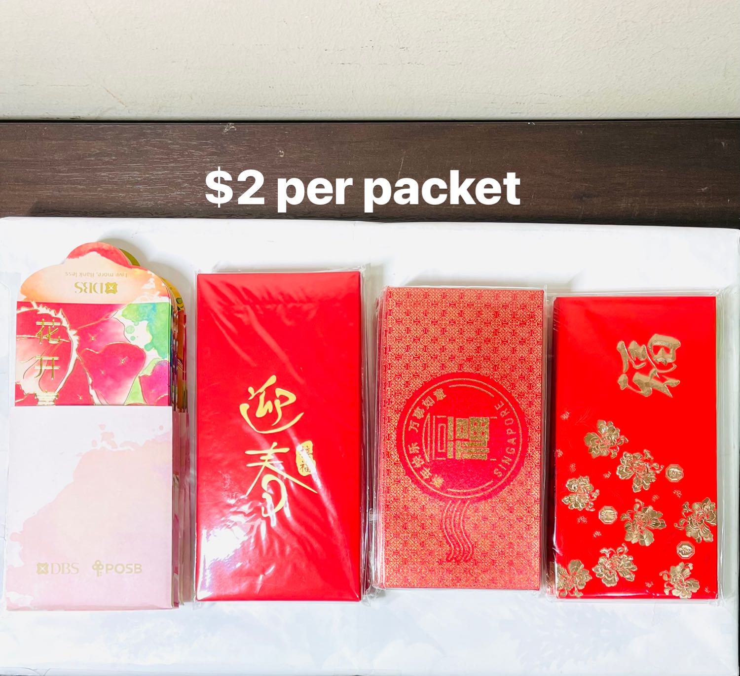 CNY. Red Packets. ang pao. hong pao. ang bao. hong bao. $2 per pack ...