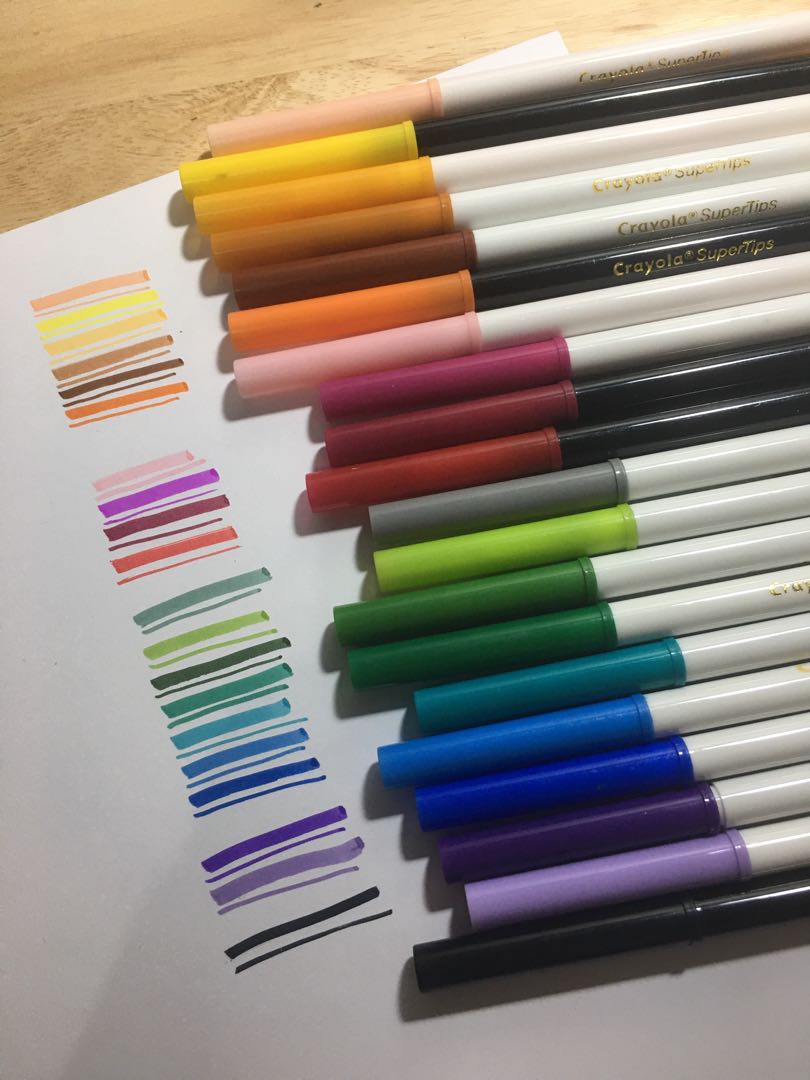 Crayola Supertips 20s Set, Hobbies & Toys, Stationary & Craft, Other ...