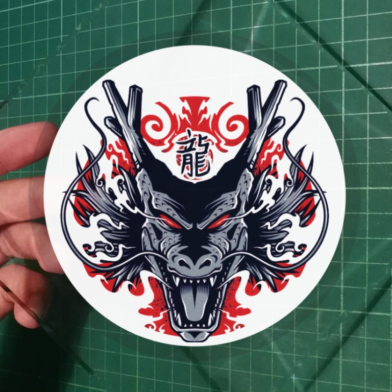DRAGON DRAGONBALLZ - Removable Static Cling Windscreen / Car Decals ...