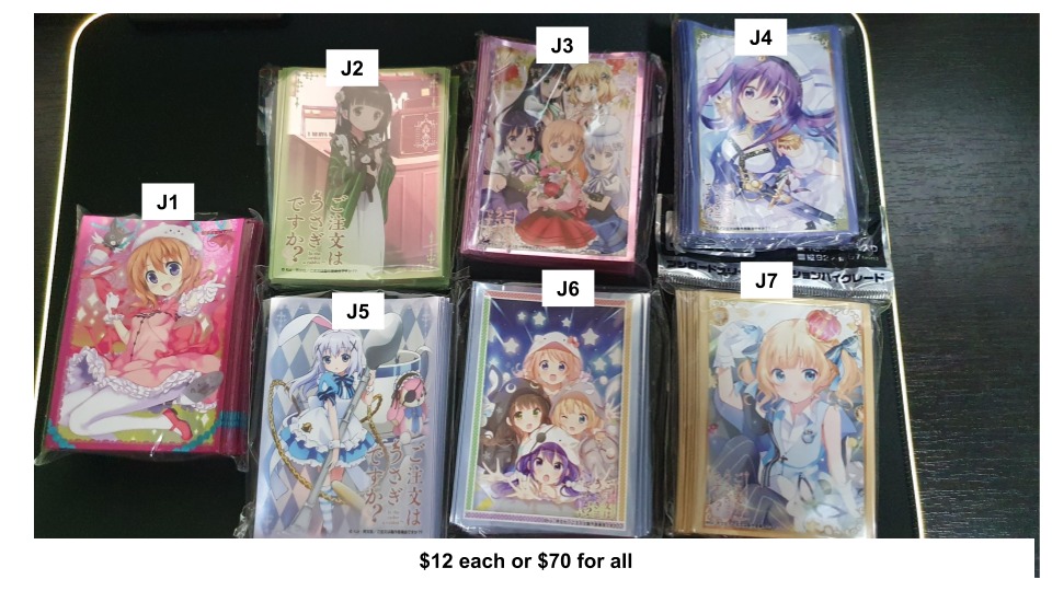 Gochiusa (Gochuumon wa Usagi Desu Ka?) Card Sleeves, Hobbies & Toys ...