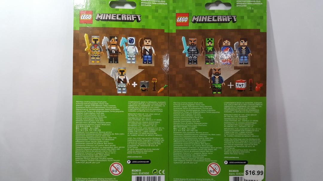 LEGO Minecraft Skin Pack, Hobbies & Toys, Toys & Games on Carousell