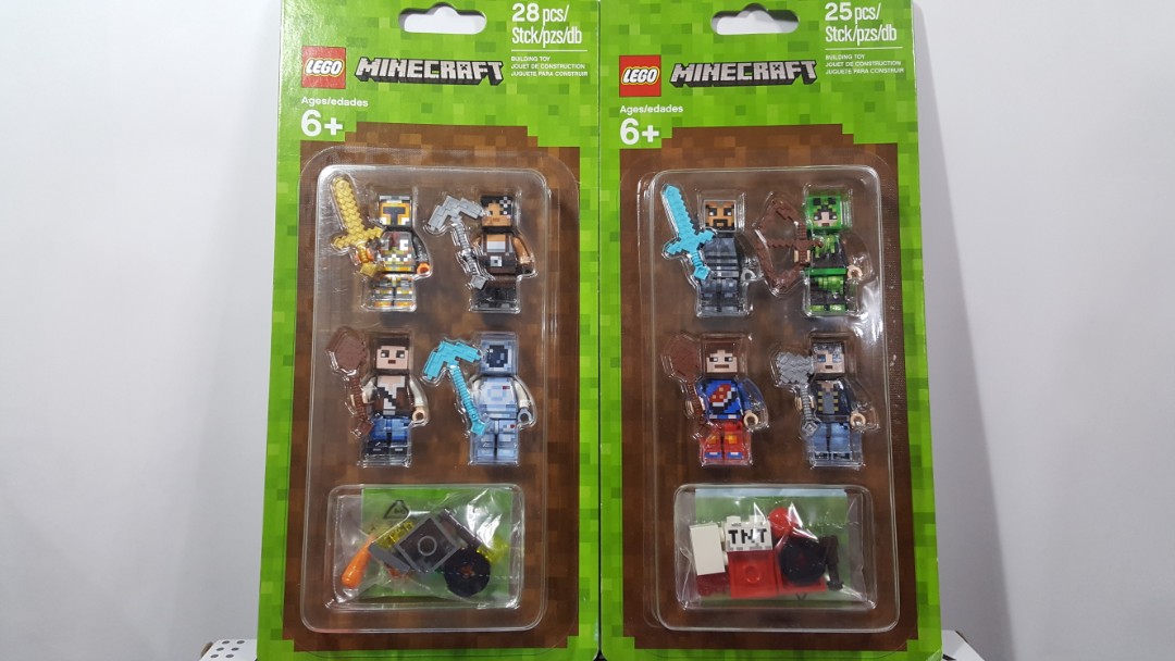 LEGO Minecraft Skin Pack, Hobbies & Toys, Toys & Games on Carousell