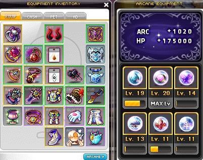 MapleSEA Lvl 250 DA Account 7.48k union, Video Gaming, Gaming ...