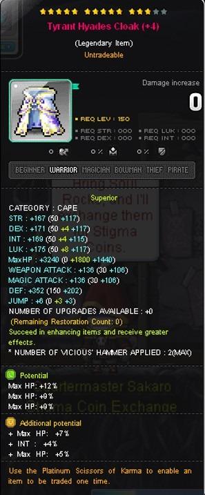 MapleSEA Lvl 250 DA Account 7.48k union, Video Gaming, Gaming ...