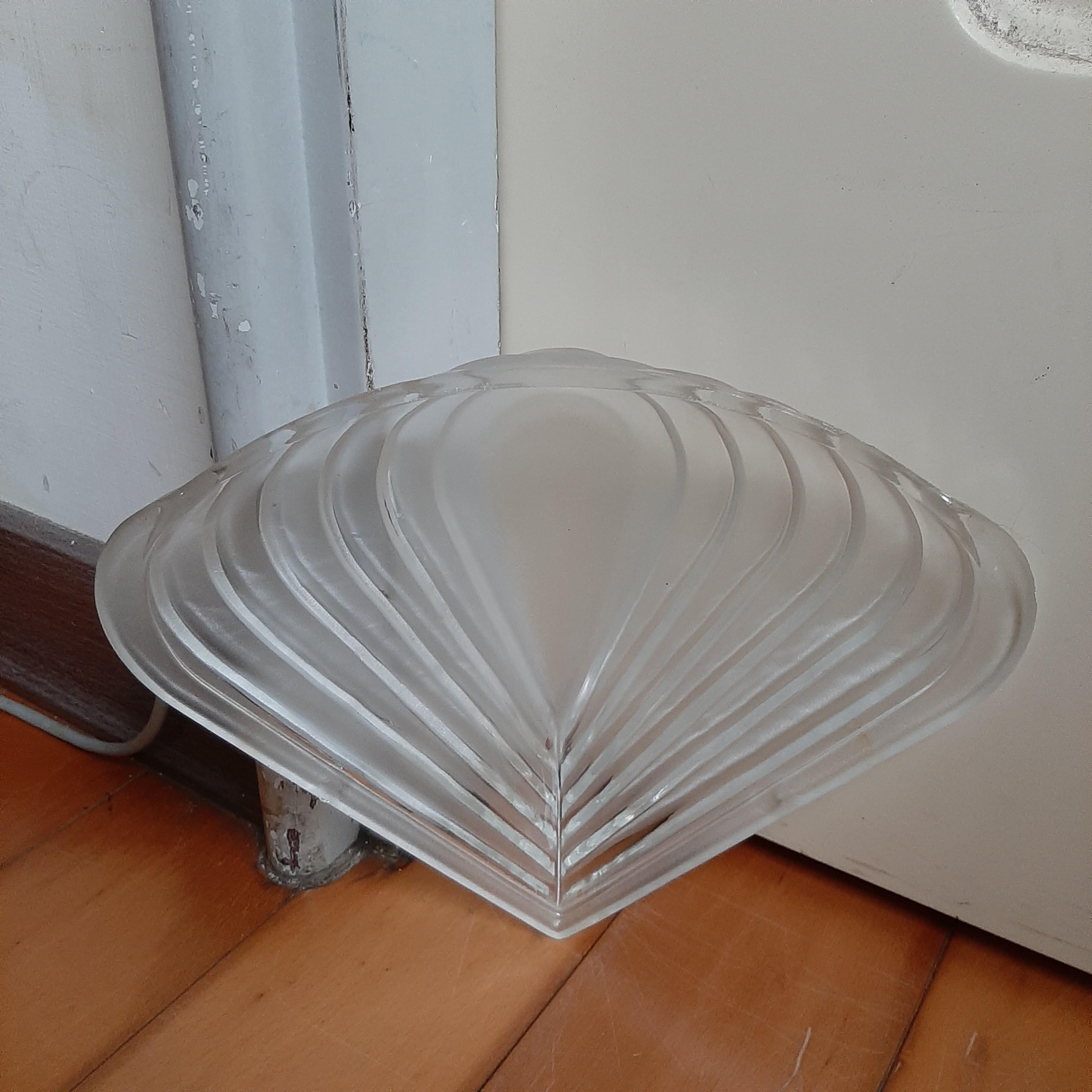 【MarsC】早期老透明玻璃壁燈燈罩, 書籍、休閒與玩具, 收藏、紀念品, 其他古董在旋轉拍賣