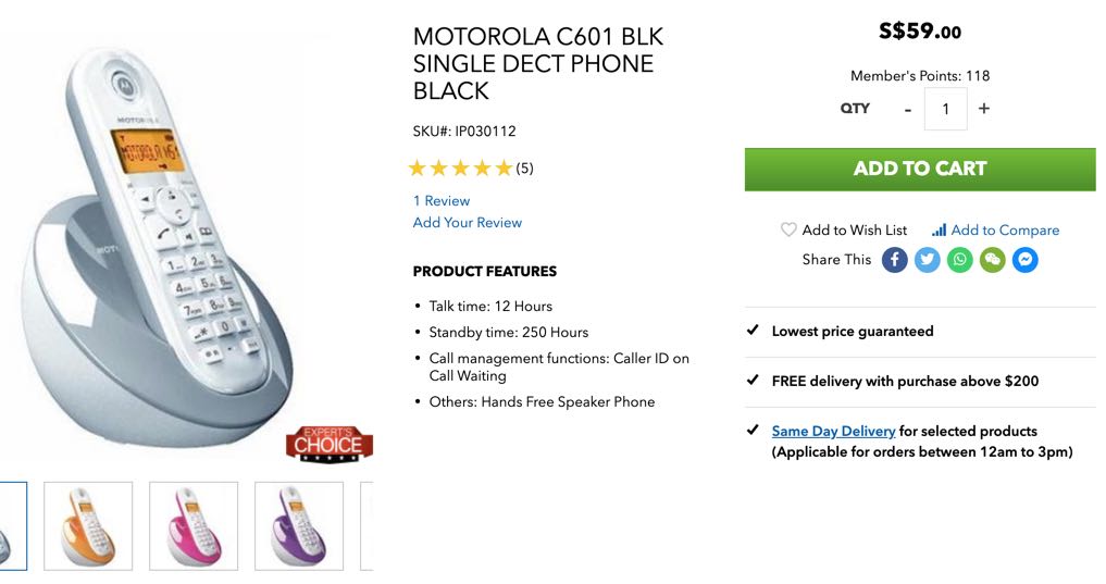 Motorola desk phone cordless, Mobile Phones & Gadgets, Mobile & Gadget ...