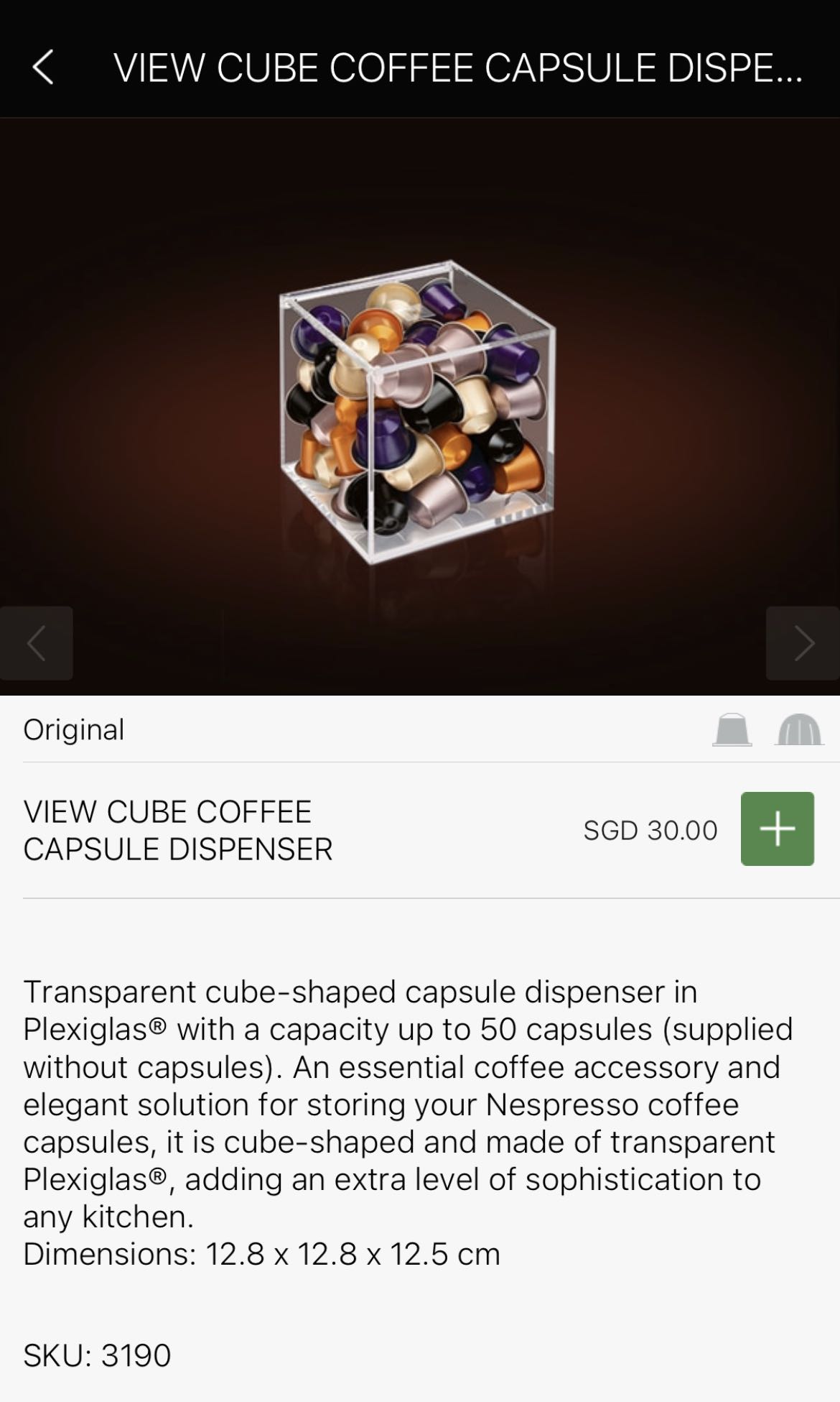 Nespresso View Cube Coffee Capsule Dispenser, TV & Home Appliances ...