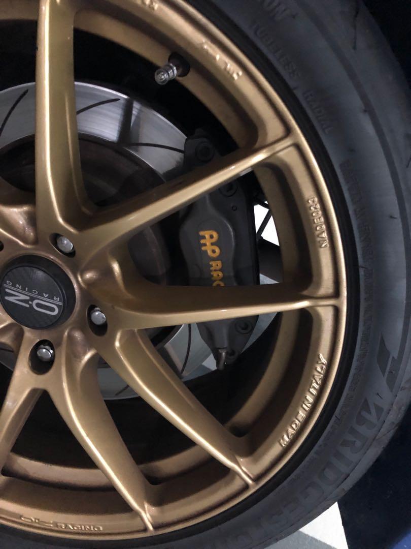 OZ 18 *8, inch rims- painted gold, Car Accessories, Tyres & Rims on ...