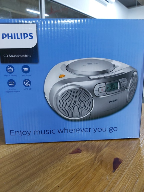 Philips CD Sound Machine / CD Cassette with Dynamic Bass Boost AZ127 ...