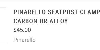 Pinarello seat post clamp, Sports Equipment, PMDs, E-Scooters & E-Bikes ...