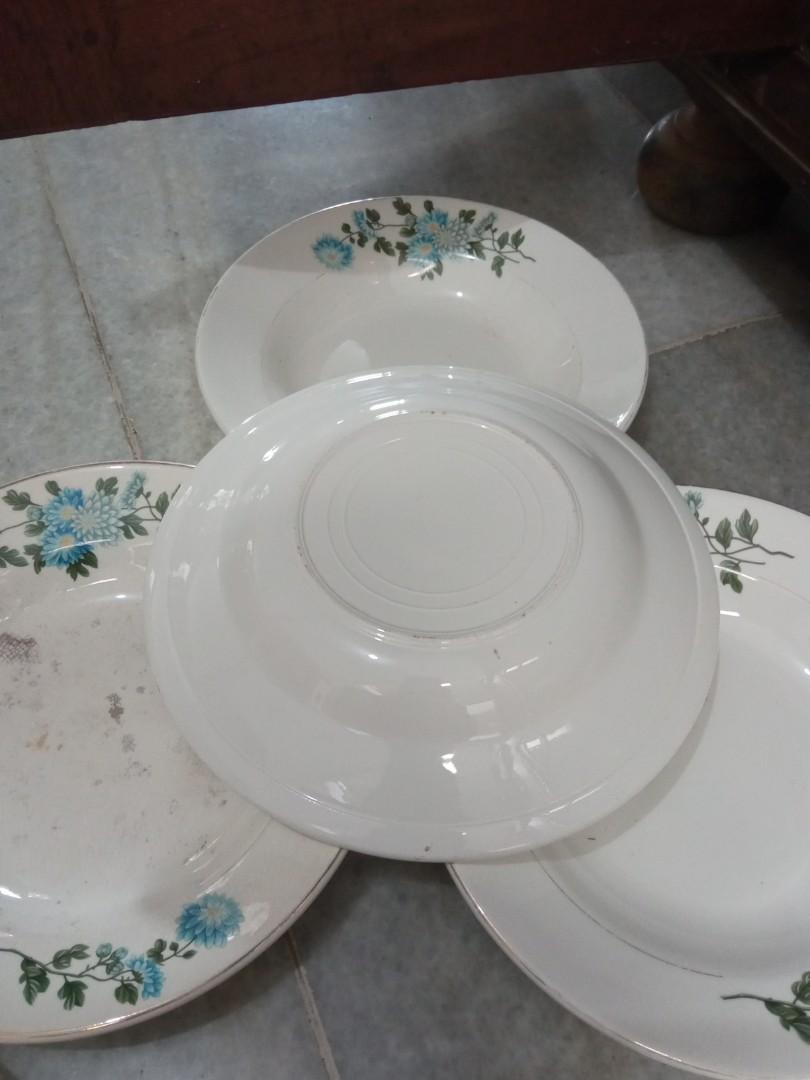 Sale!! 4 Piring antik jadul vintage, Kitchen & Appliances di Carousell