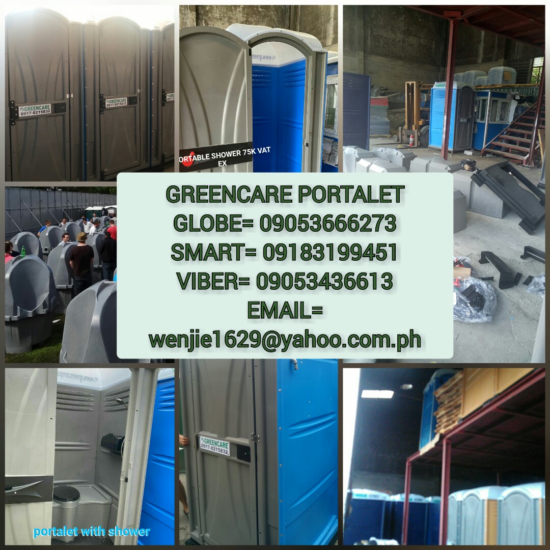 Portable toilet , portalet with shower, Furniture & Home Living ...