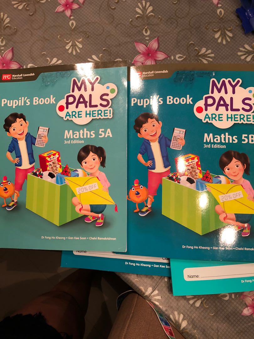 Primary 5 maths textbooks My Pals R here 5A and 5B, Hobbies & Toys ...