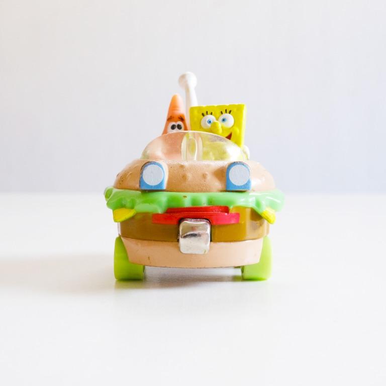 Spongebob Squarepants Take Along Magnetic Die-cast Krabby Patty Wagon ...