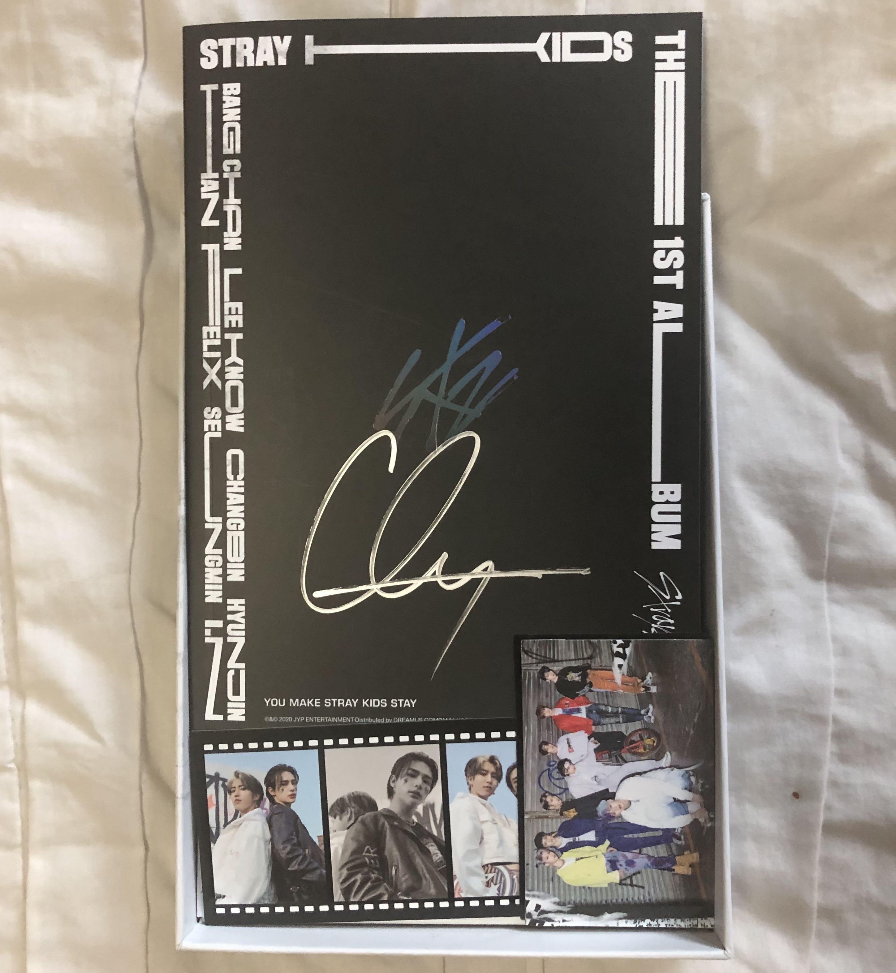 STRAY KIDS Go Live Signed Album - BANG CHAN SIGNATURE, Hobbies & Toys, Memorabilia ...