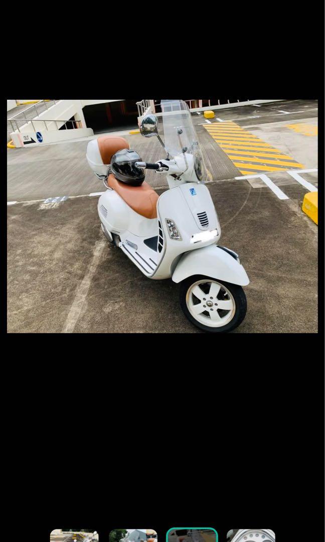 Vespa GTS box, Motorcycles, Motorcycle Accessories on Carousell