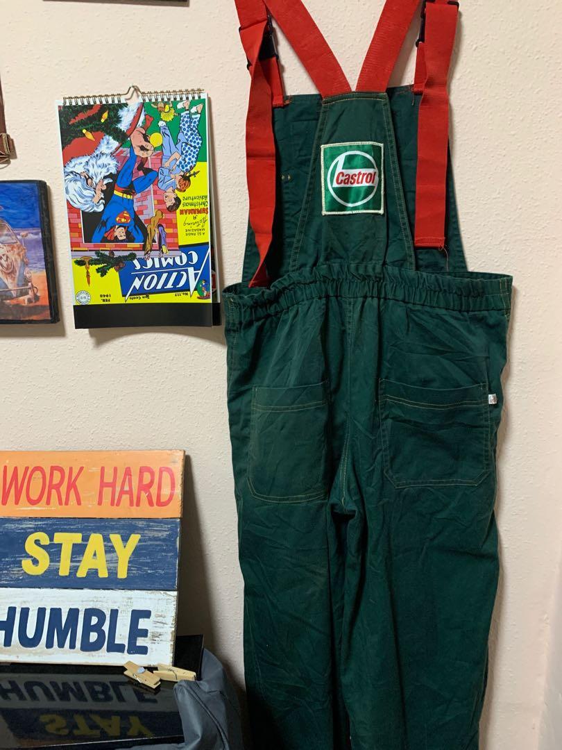 Vintage Thrifted Castrol Overalls, Men's Fashion, Coats, Jackets and ...