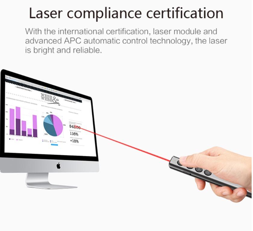 VSON N35 Wireless Slide USB PPT Presenter Laser Pointer, Everything Else, Others on Carousell