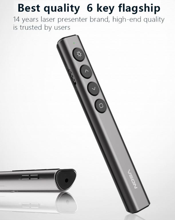 VSON N35 Wireless Slide USB PPT Presenter Laser Pointer, Everything ...