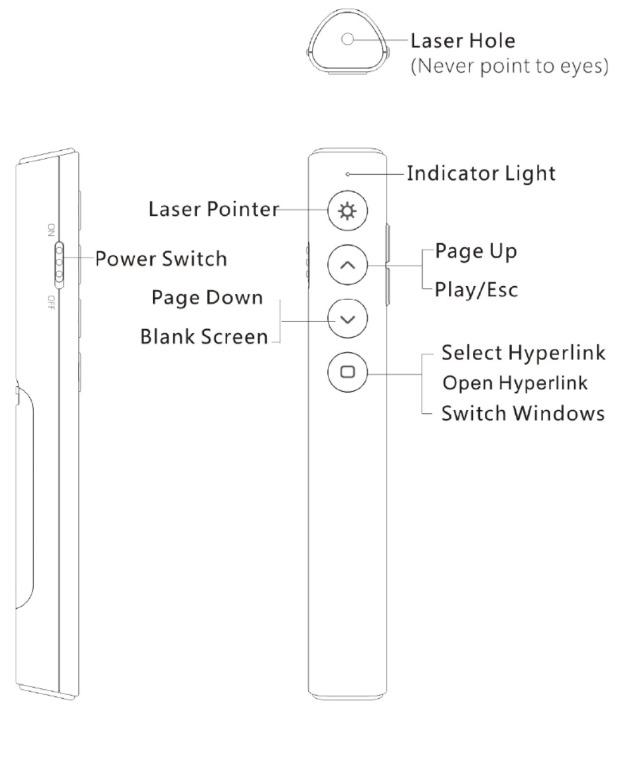 VSON N35 Wireless Slide USB PPT Presenter Laser Pointer, Everything Else, Others on Carousell
